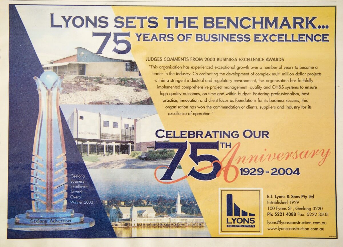 Timeline - Lyons Construction